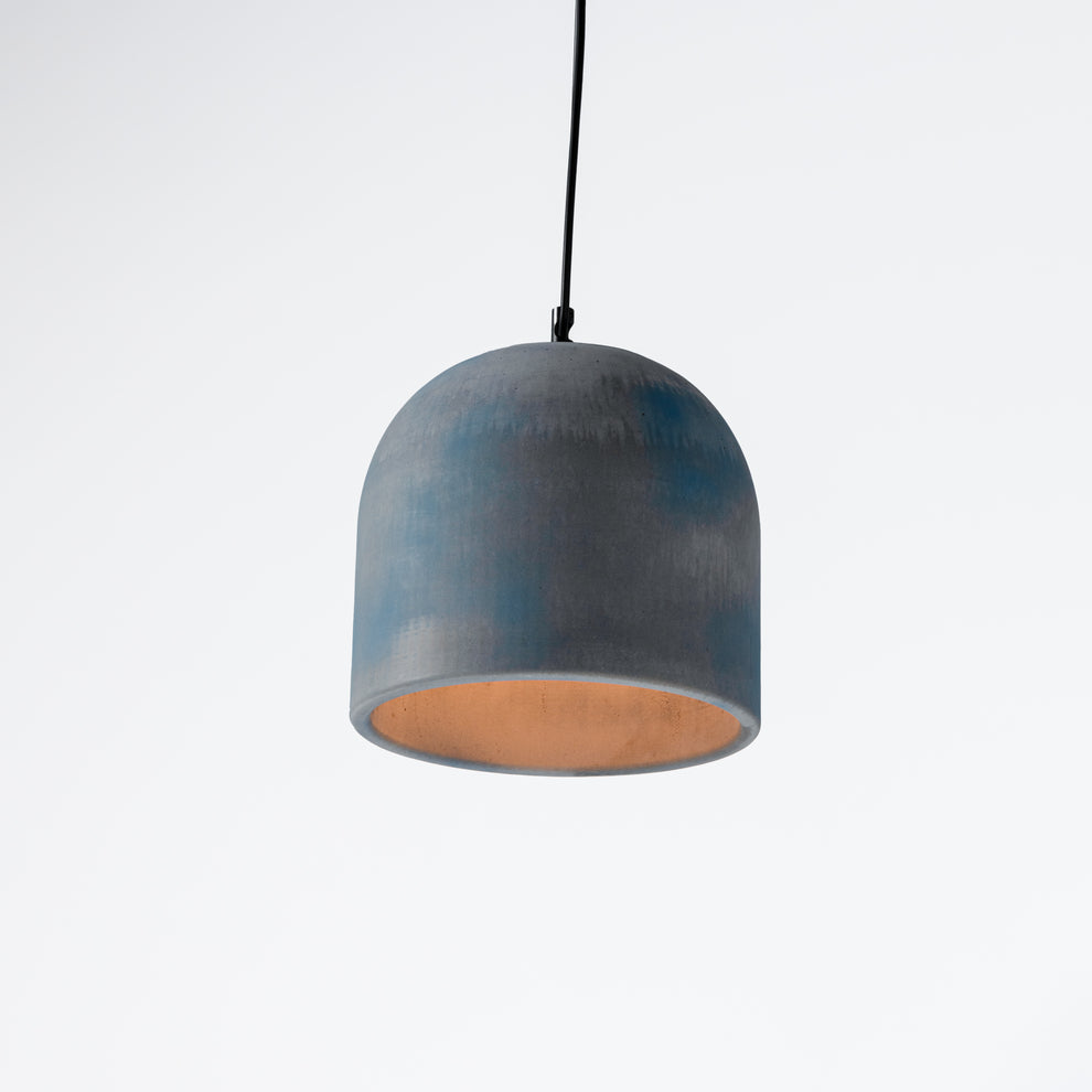 Blue Tumbled Large Concrete Ceiling Lighting | Womo Design
