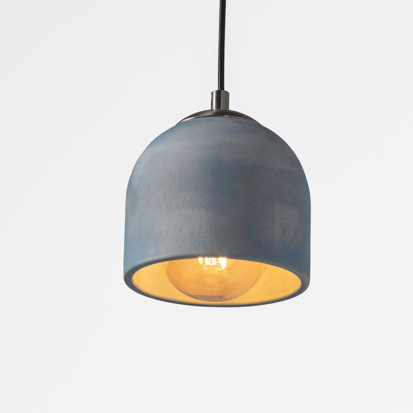 Blue Tumbled Concrete Ceiling Lighting | Womo Design